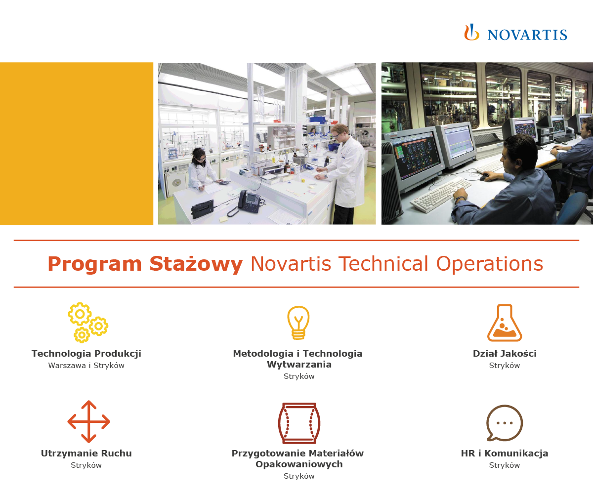 Weź udział w Programie Stażowym Novartis Technical Operations ...